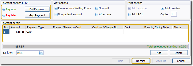 Making a Full Payment for an Invoice using a Single Payment Type